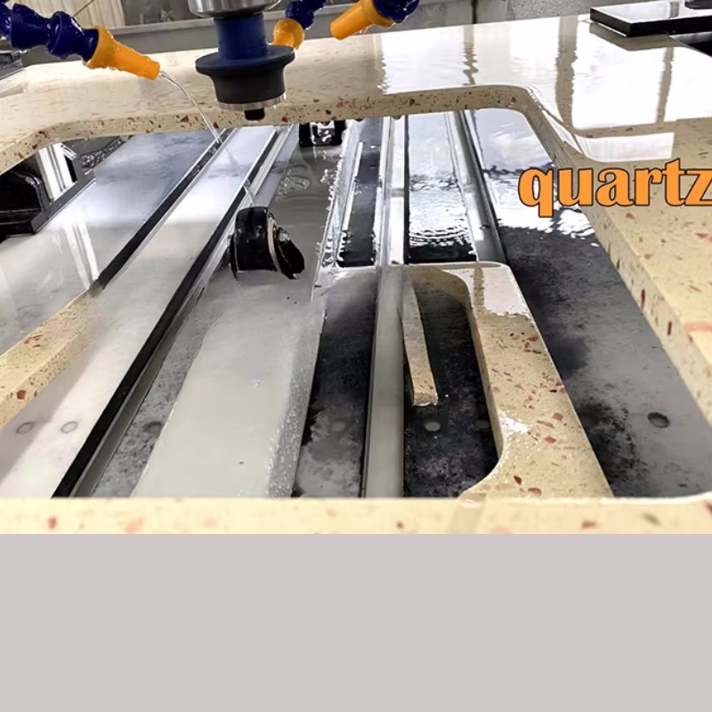 Kitchen Countertops Sink Drilling Edge Polishing CNC Router Machine