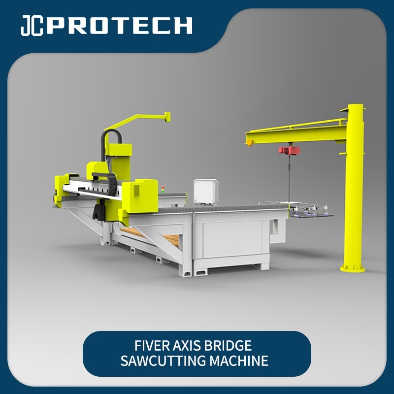 Stone Factory Marble CNC Cutting Machine with Jib Crane