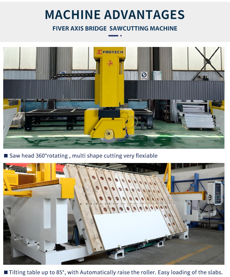 Stone Factory Marble CNC Cutting Machine with Jib Crane